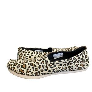 Toms | Shoes | Toms Leopard Print Slipon Loafers Mules Animal Print ...